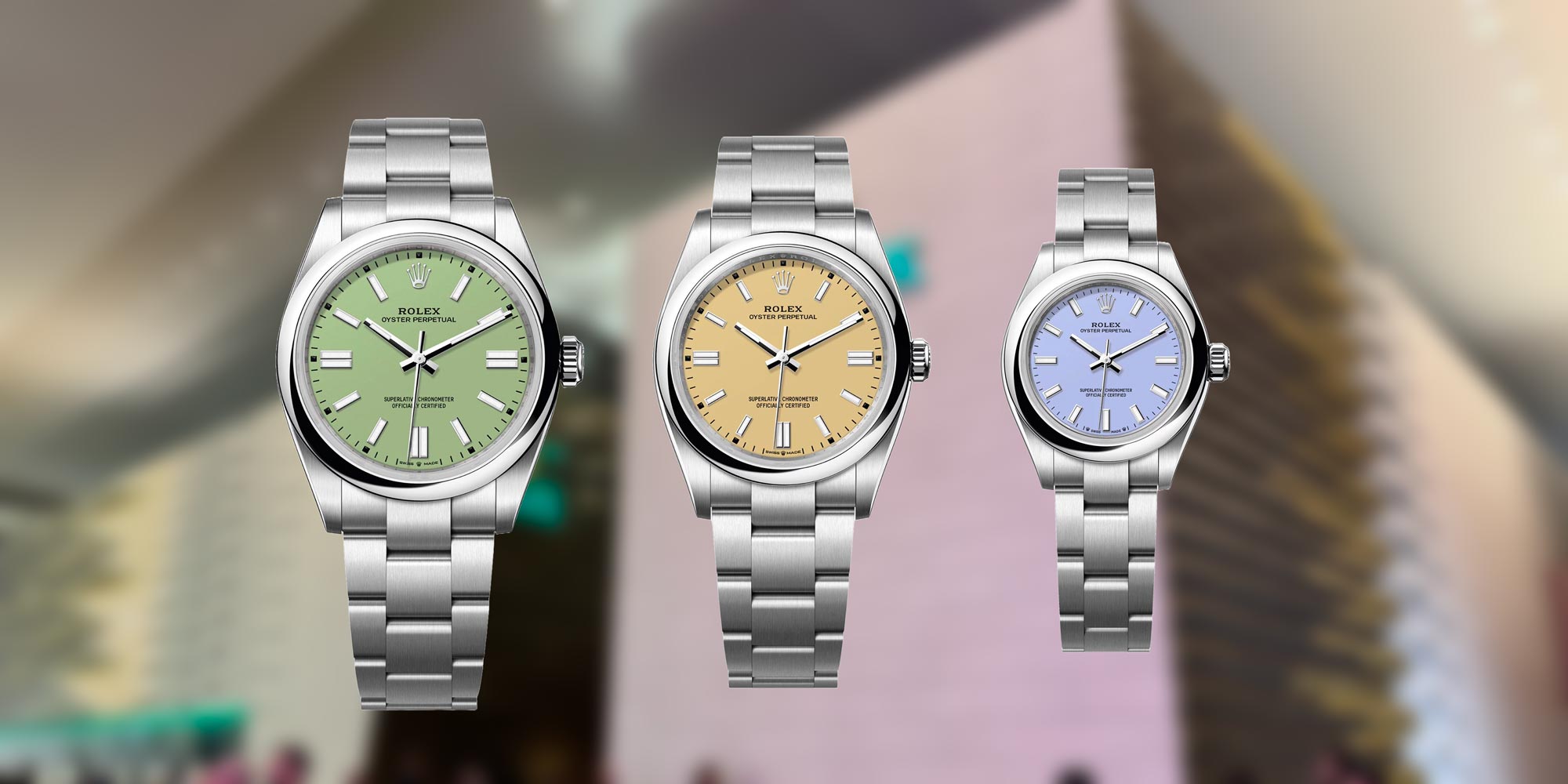 Rolex Introduces Three New Dial Colors for the Oyster Perpetual ...