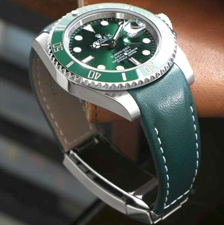 Deployant Leather Straps For Rolex | Everest Bands