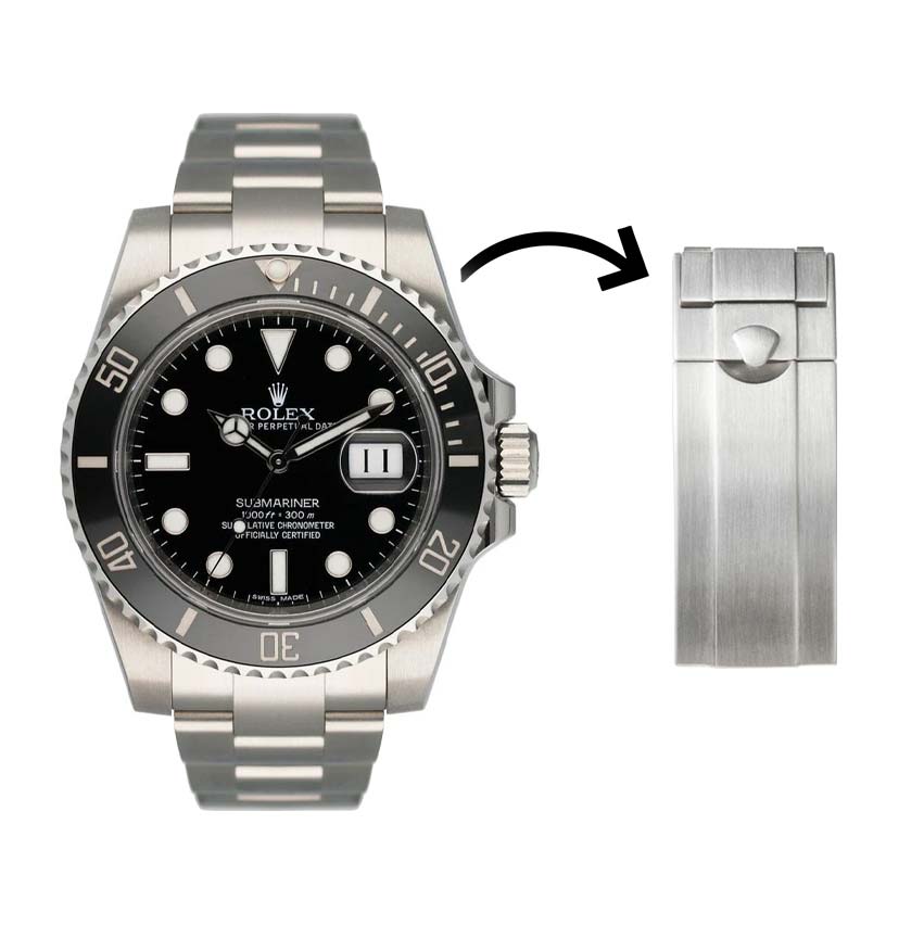 Rolex Submariner 116610 Oyster Deployant Buckle Replacement | Everest ...