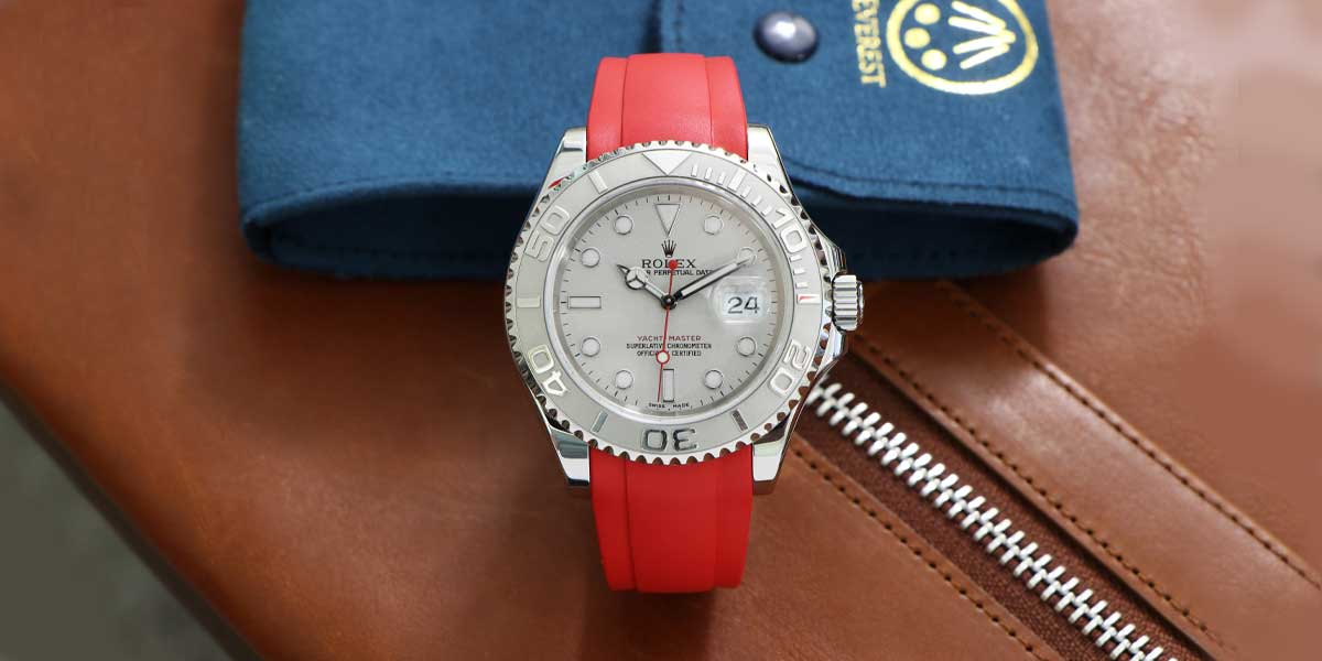Rubber Watch Straps For Rolex Yacht-Master | Everest Bands