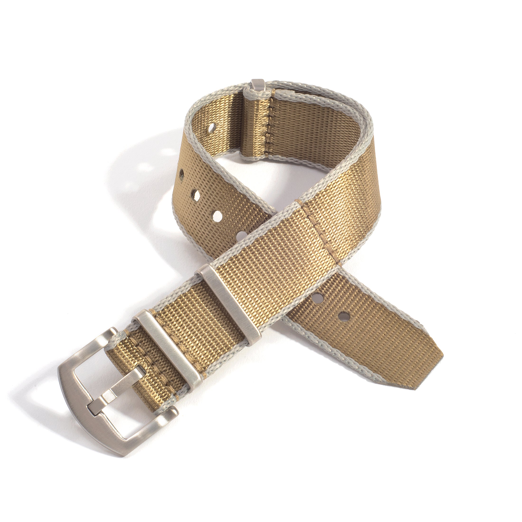 Everest Khaki & Grey Nylon Watch Band | Everest Bands